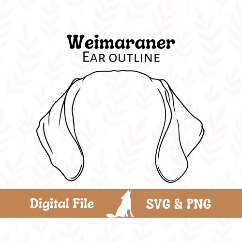 Australian Shepherd Dog Ear Outline SVG Cut File and PNG File - Etsy