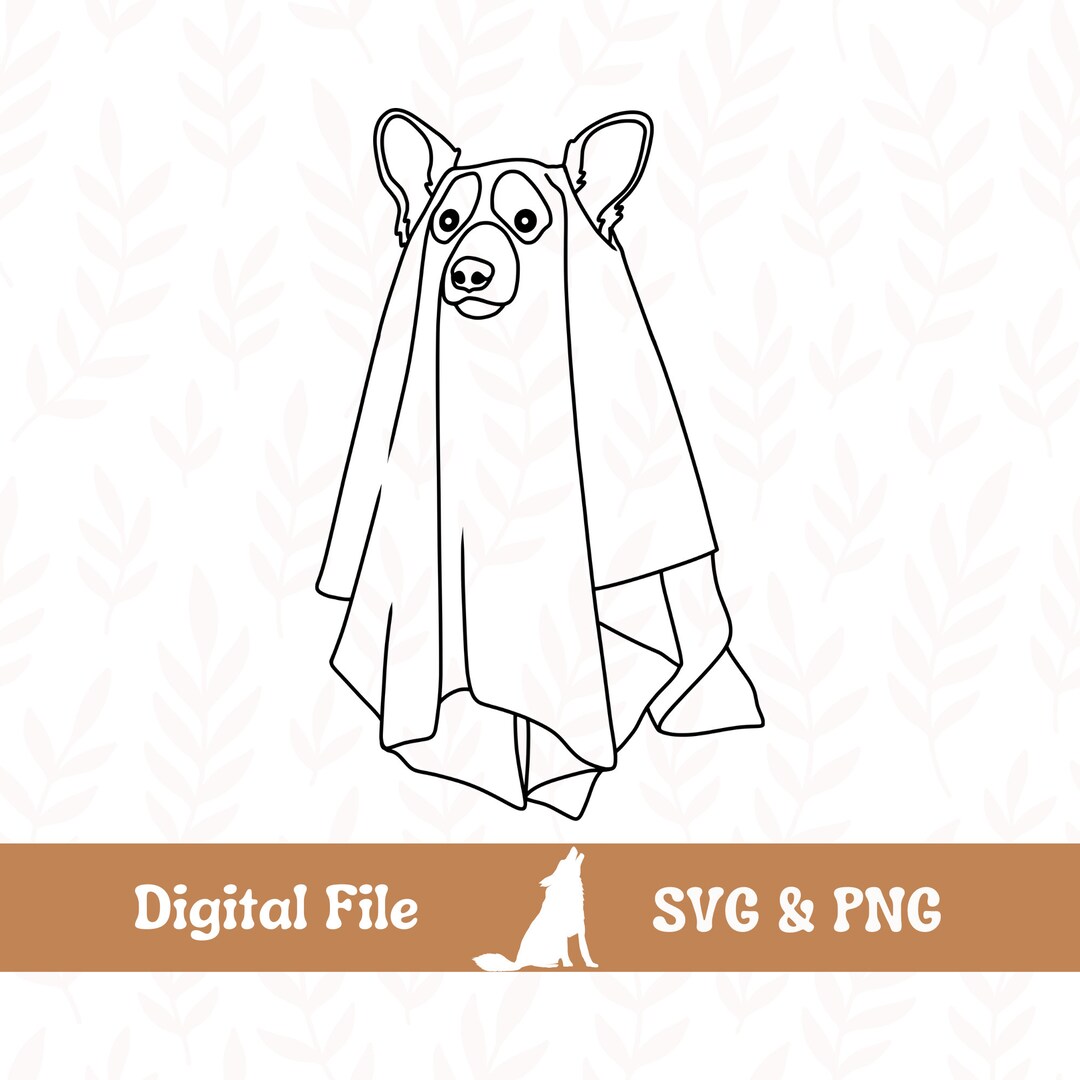 Ghost Dog SVG and PNG Files Halloween Dog Svg File and PNG - Etsy