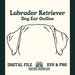 Labrador Retriever Dog Ear Outline SVG Cut File and PNG File for Cricut ...