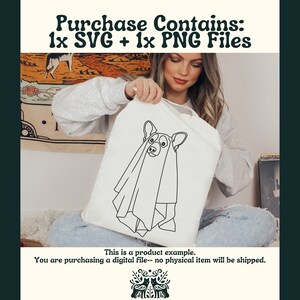 Ghost Dog SVG and PNG Files - Halloween Dog Svg File and PNG File for ...