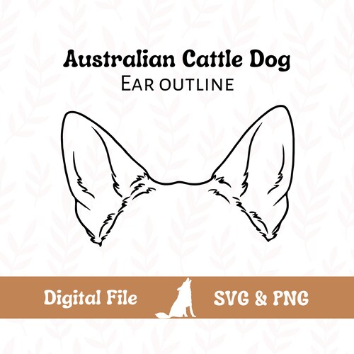 Labrador Retriever Dog Ear Outline SVG Cut File and PNG File - Etsy