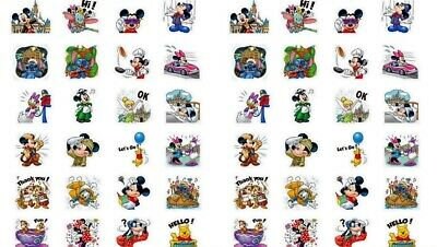 Cartoon Characters Set of 48 Mini Assorted Stickers Decal Set | Etsy