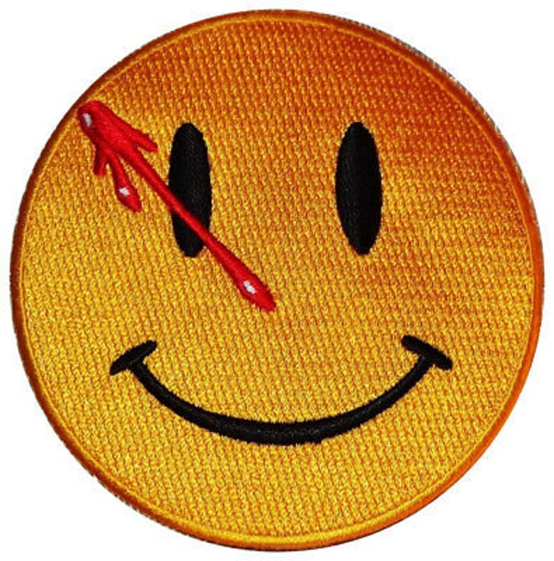 The Watchmen Smiley Face 3 1/2 Diameter Embroidered | Etsy