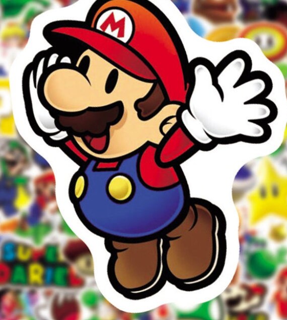 50 SUPER MARIO STICKERS Calcomanías impermeables | Etsy