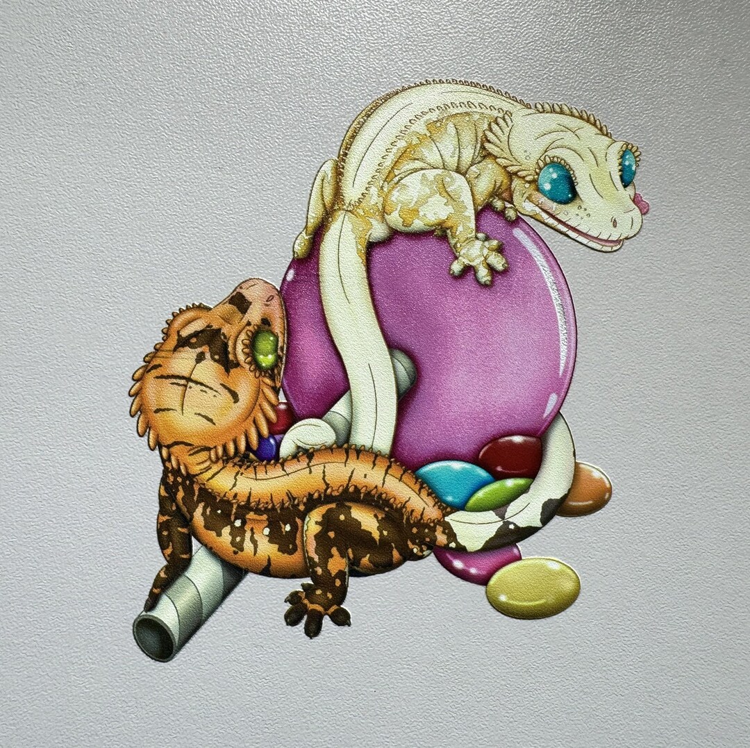 UVDTF Transfer Sheet - Crested Gecko Sweets - Etsy