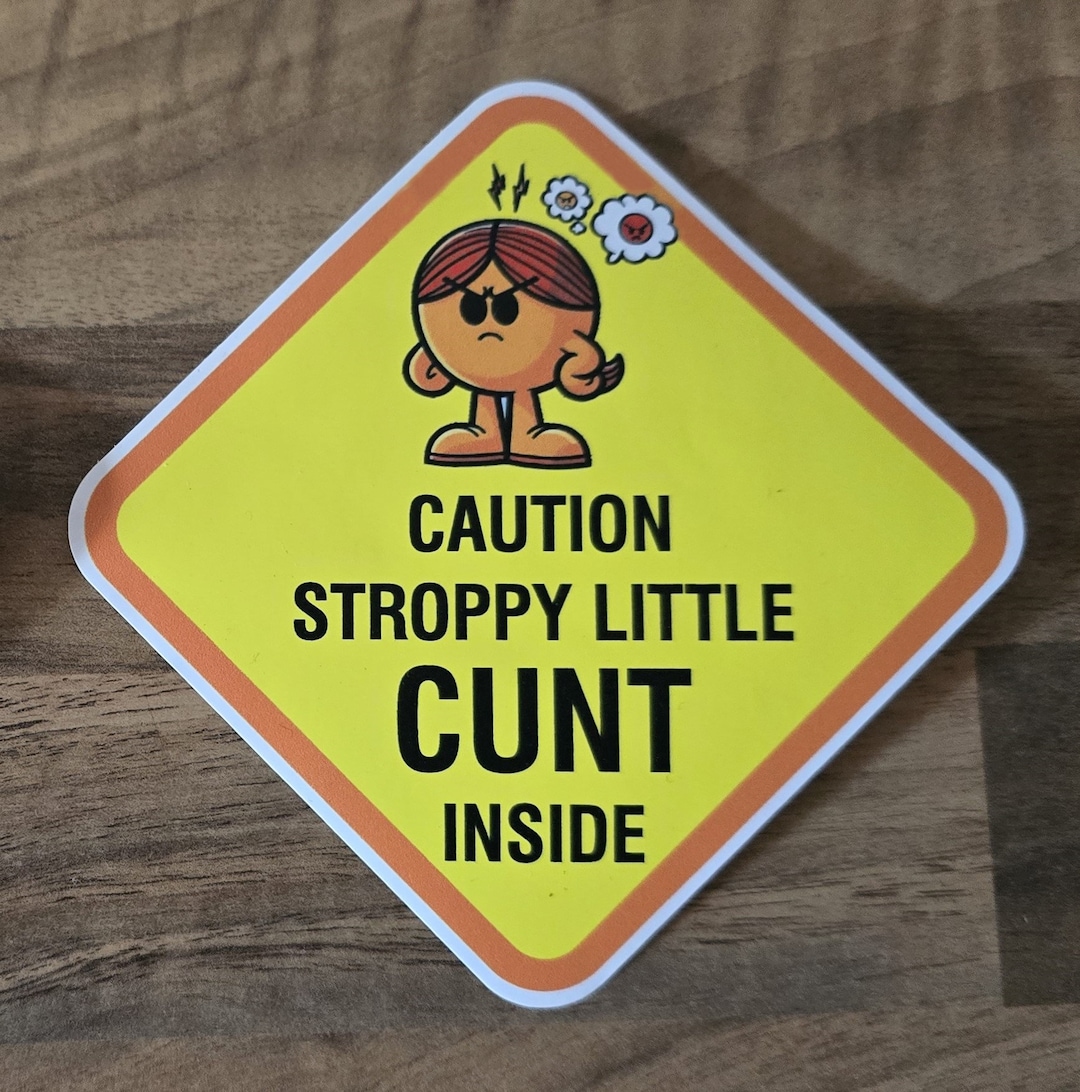 Stroppy Little CUNT Funny Rude Decals Stickers - Etsy
