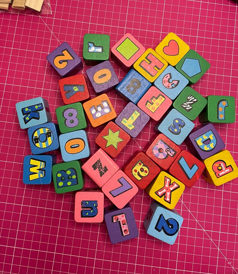 Wooden Bricks. Alphabet Bricks. Number Bricks. Educational Toys ...