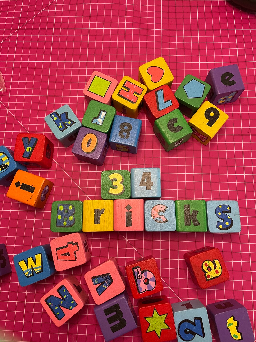 Wooden Bricks. Alphabet Bricks. Number Bricks. Educational Toys ...