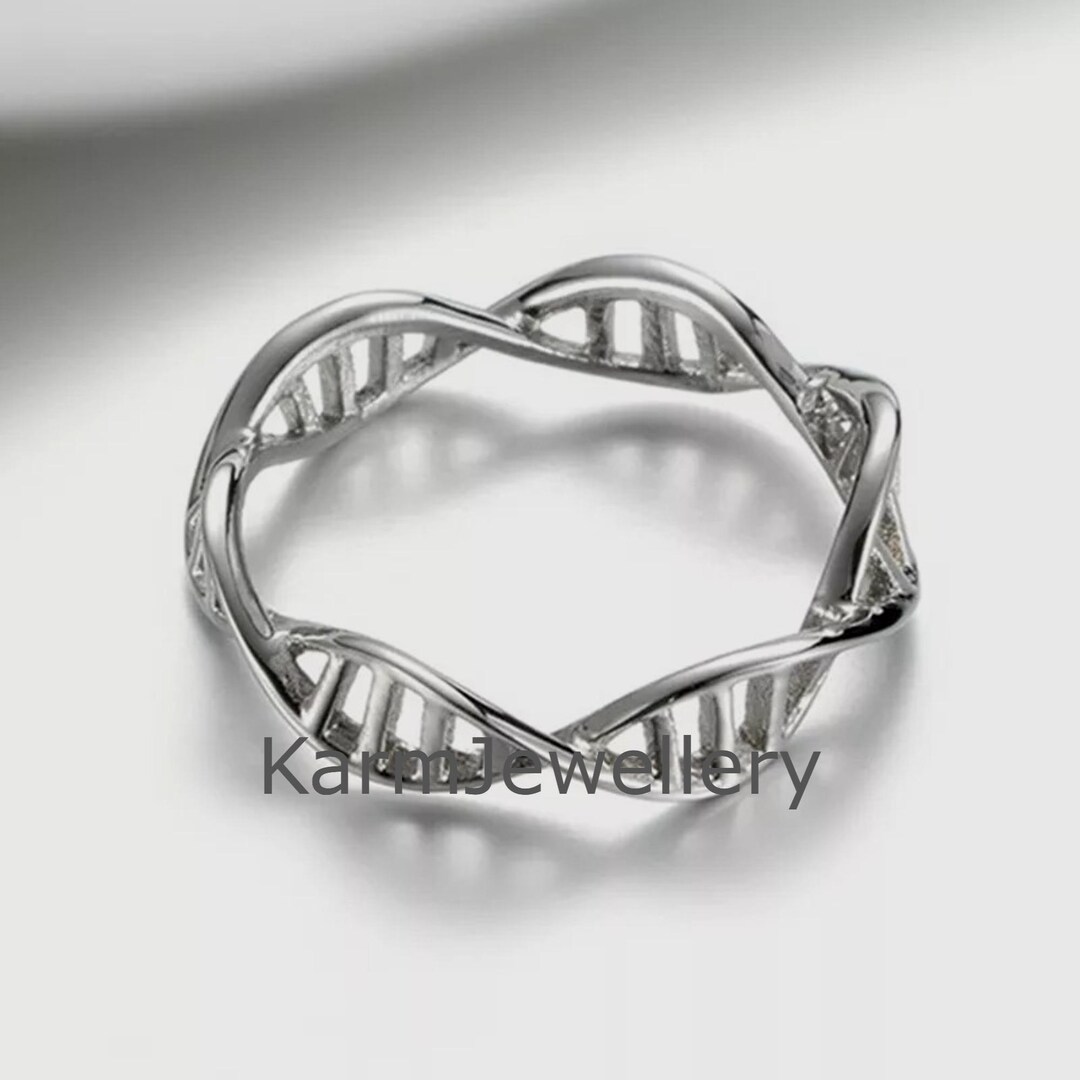 Infinity DNA Ring, Double Helix DNA Structure Ring, Science Biology ...