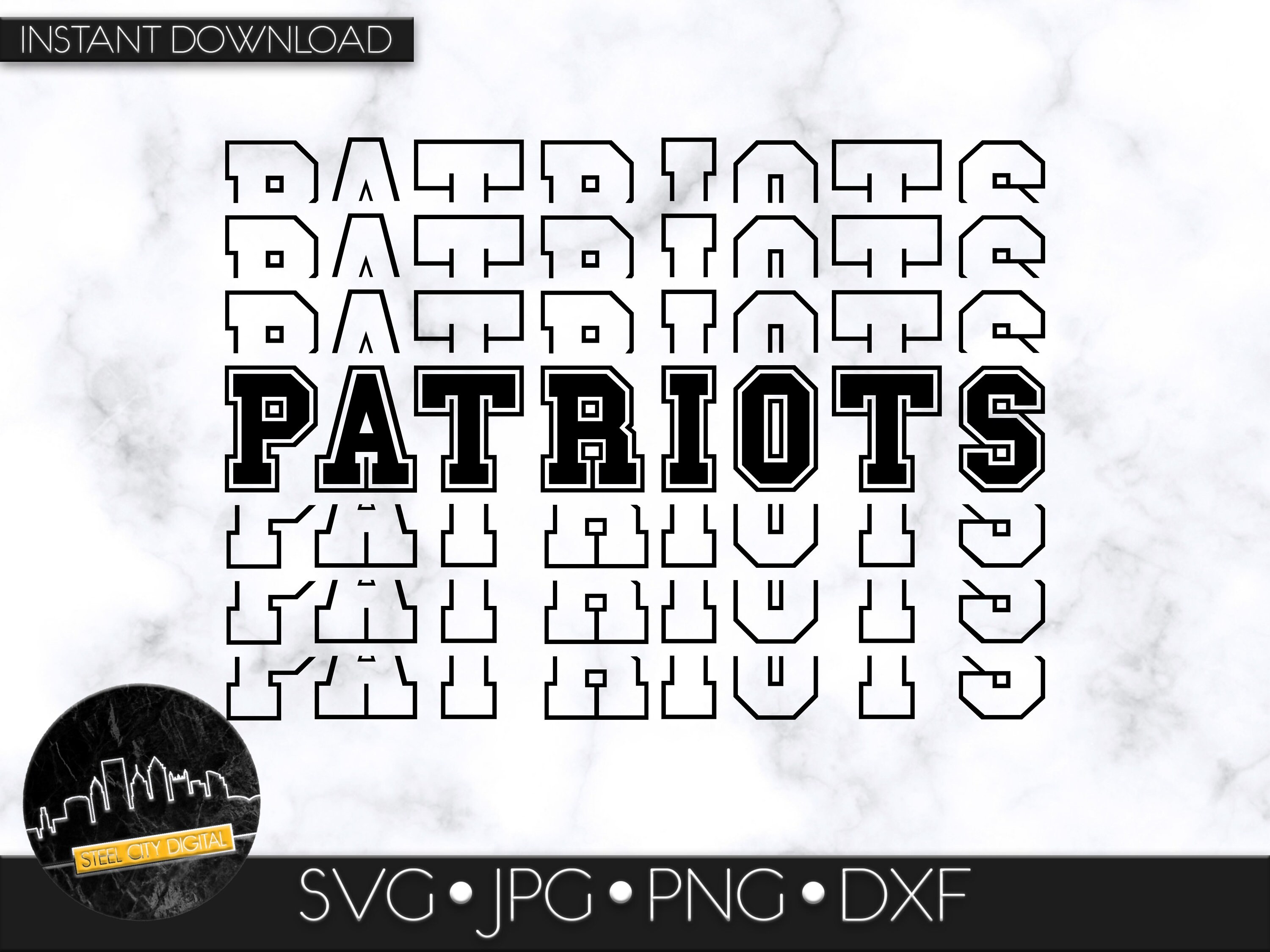 Patriots SVG Digital Download SVG Cut File SVG for Cricut or - Etsy