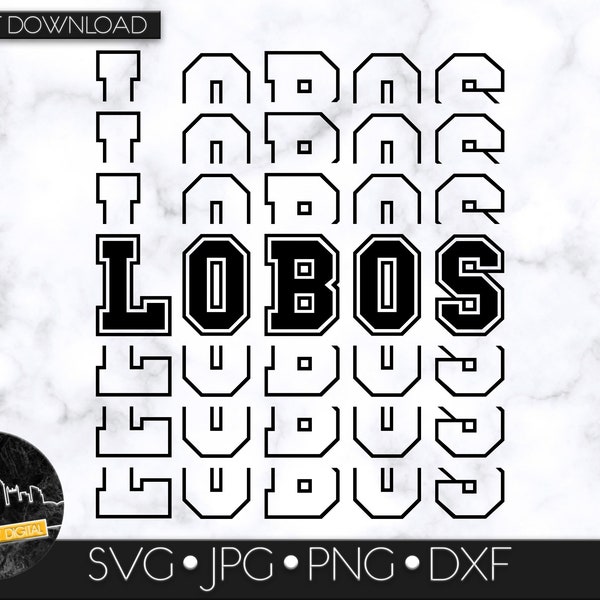 Longview Lobos Wolf Svg - Etsy Canada