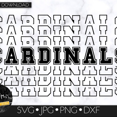 Cardinals SVG / School Mascot Svg and Png/cut File Instant - Etsy