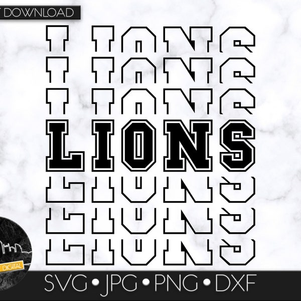 Lion Mascot Svg - Etsy