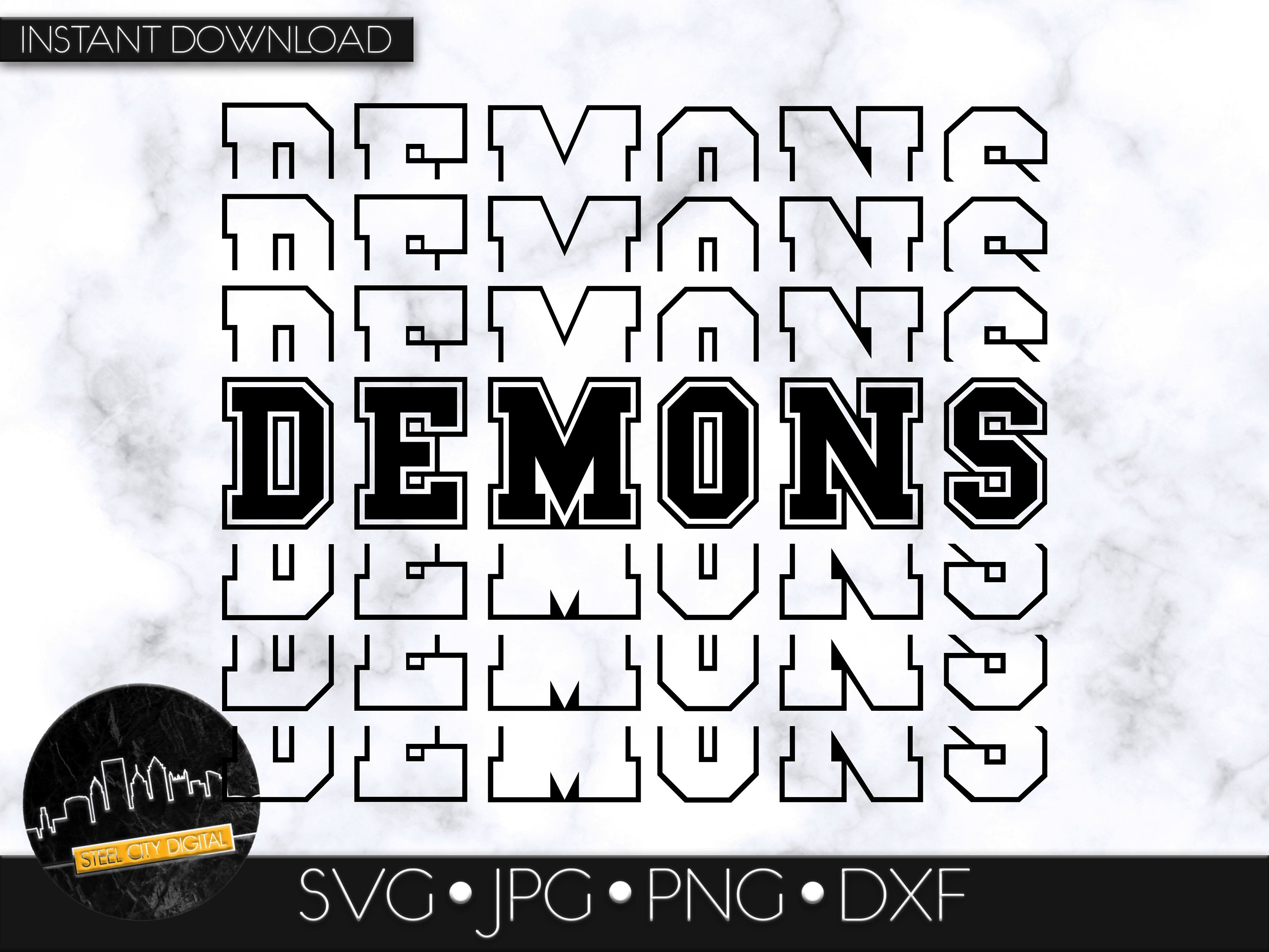 Demons SVG Digital Download SVG Cut File SVG for Cricut or - Etsy Ireland
