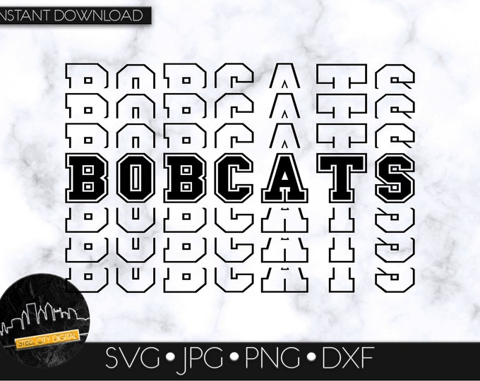 Bobcats SVG Digital Download, SVG Cut File, SVG for Cricut or ...