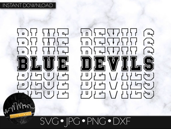 Blue Devils SVG Digital Download SVG Cut File SVG for Cricut - Etsy