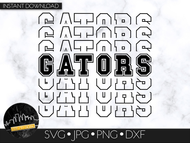 Gators SVG Digital Download, SVG Cut File, SVG for Cricut or Silhouette ...