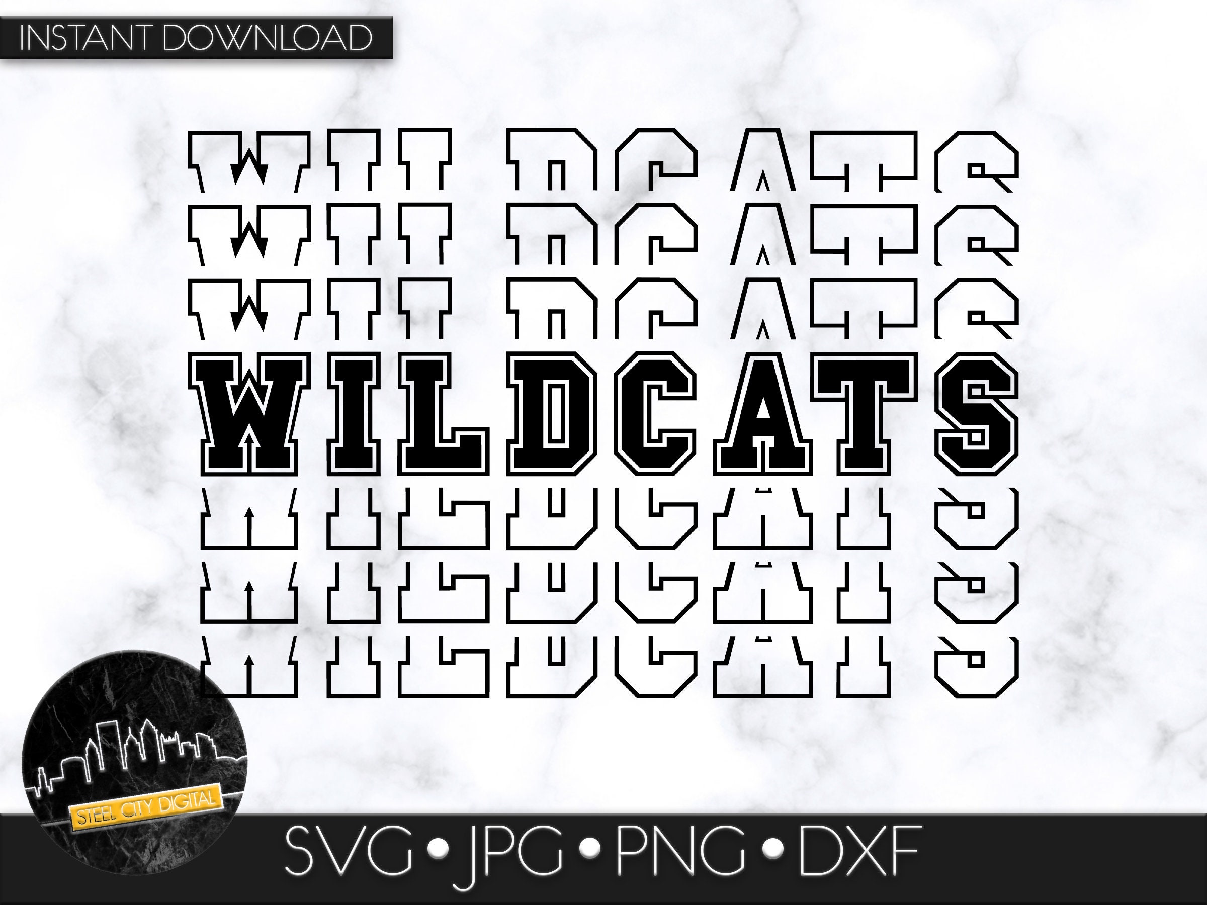 Wildcats SVG Digital Download, SVG Cut File, SVG for Cricut or ...