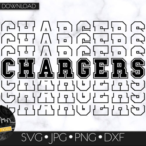 Go Chargers Leopard Mascot SVG Digital Cut File PNG - Etsy
