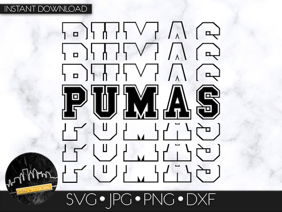 Pumas SVG Digital Download SVG Cut File SVG for Cricut or | Etsy
