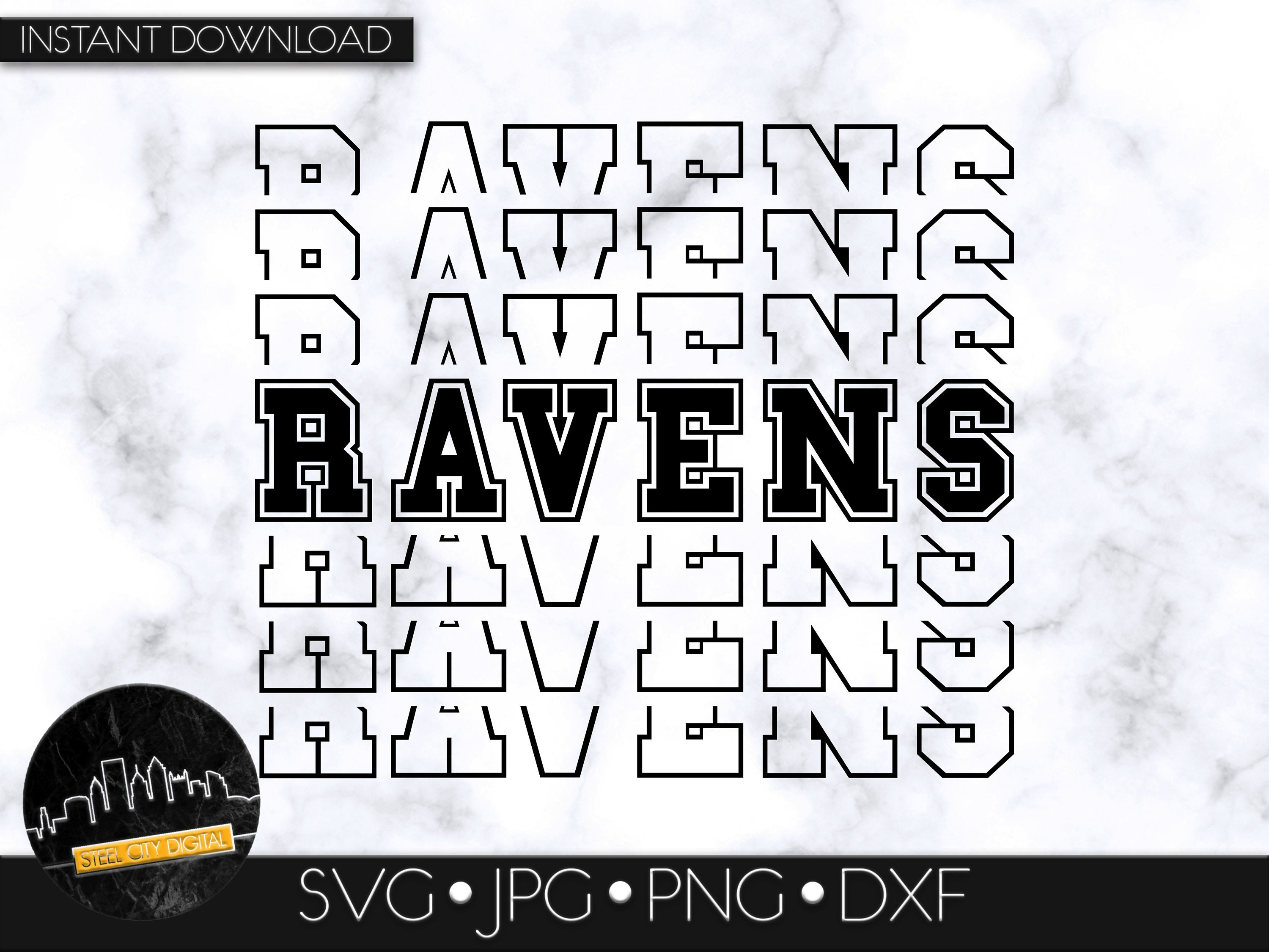 RAVENS SVG Digital Download Svg Cut File SVG for Cricut or | Etsy