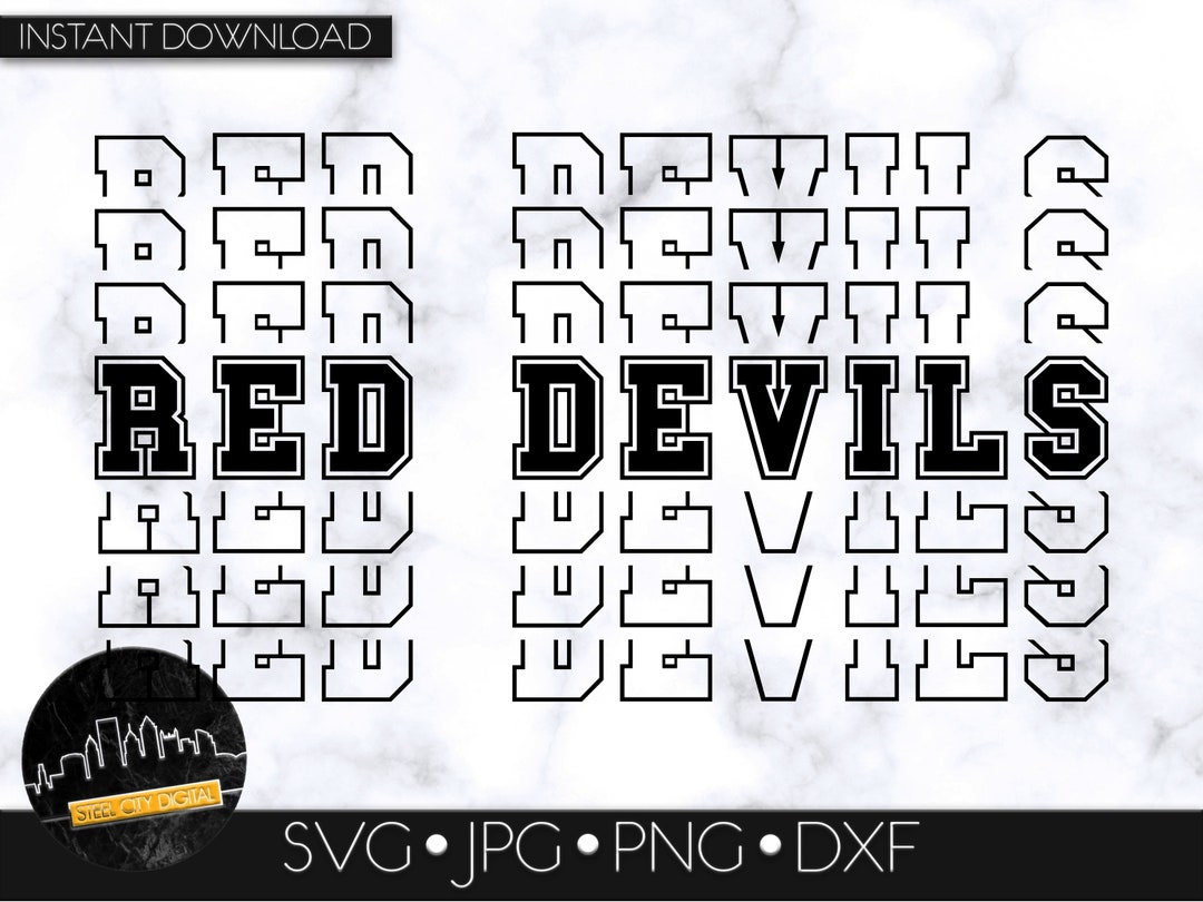 Red Devils SVG Digital Download, SVG Cut File, SVG for Cricut or ...