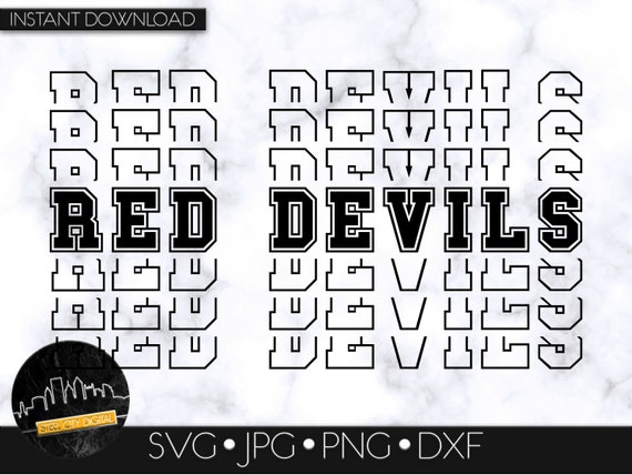 Red Devils SVG Digital Download SVG Cut File SVG for Cricut - Etsy ...