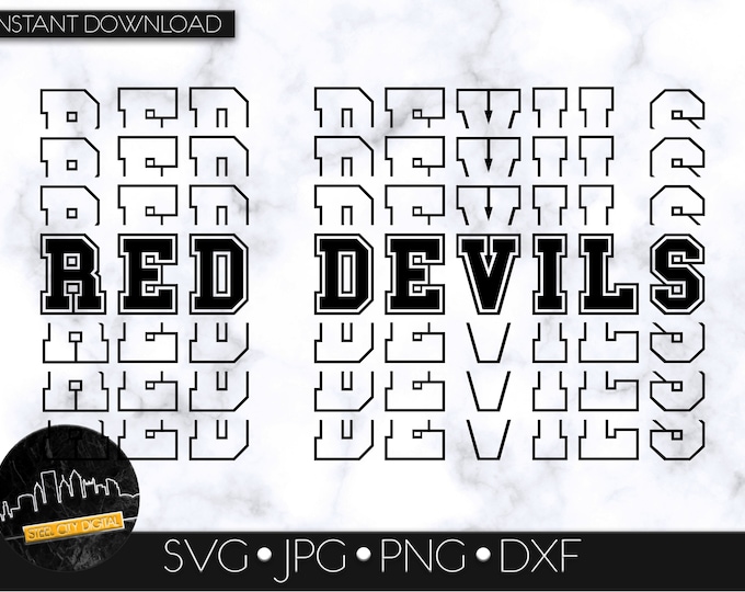 Red Devils SVG Digital Download, SVG Cut File, SVG for Cricut or ...