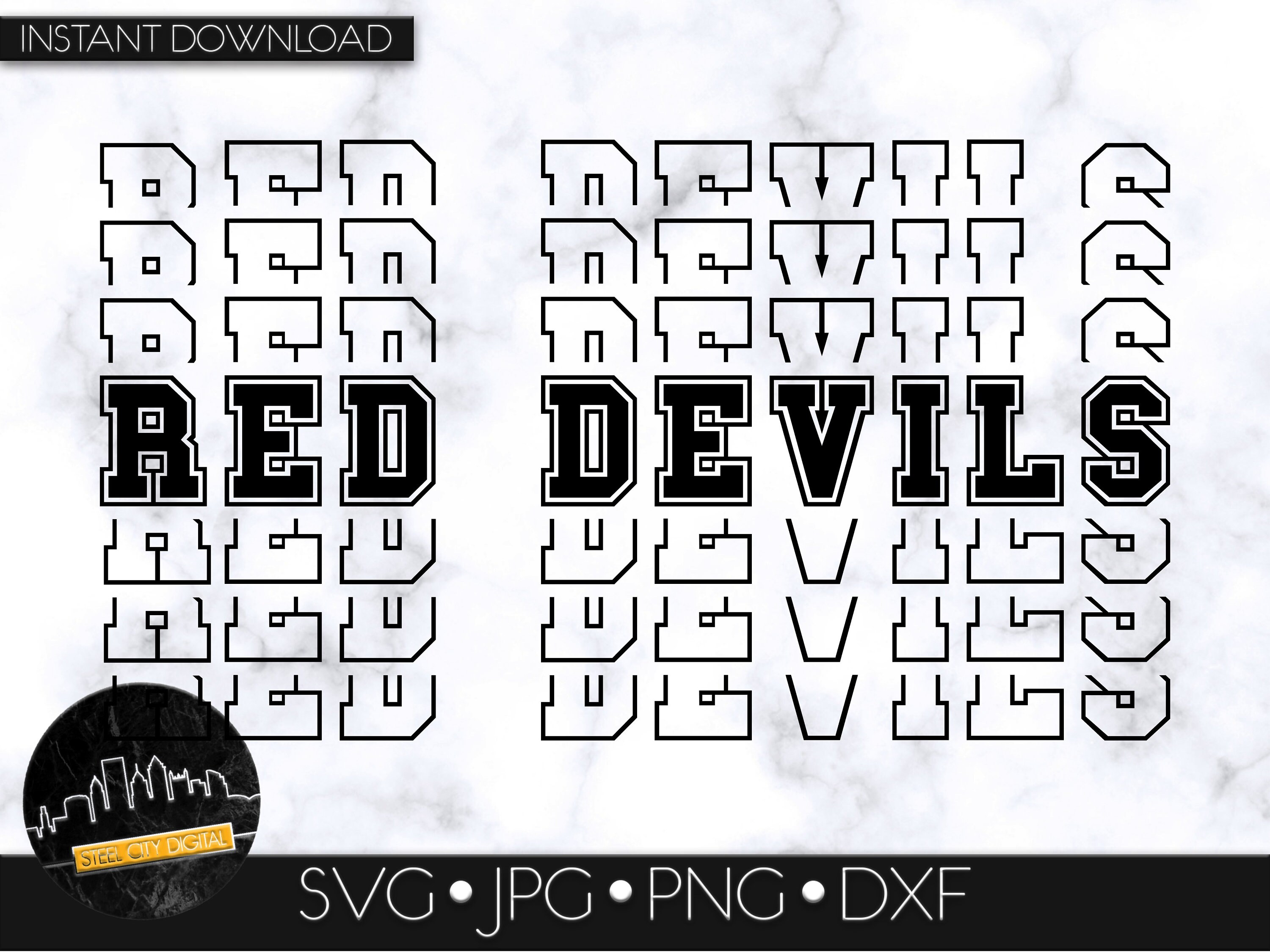 Red Devils SVG Digital Download SVG Cut File SVG for Cricut - Etsy
