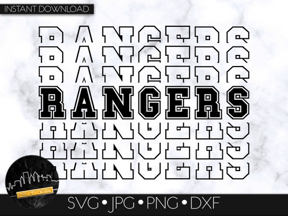 Rangers SVG Digital Download SVG Cut File SVG for Cricut or - Etsy