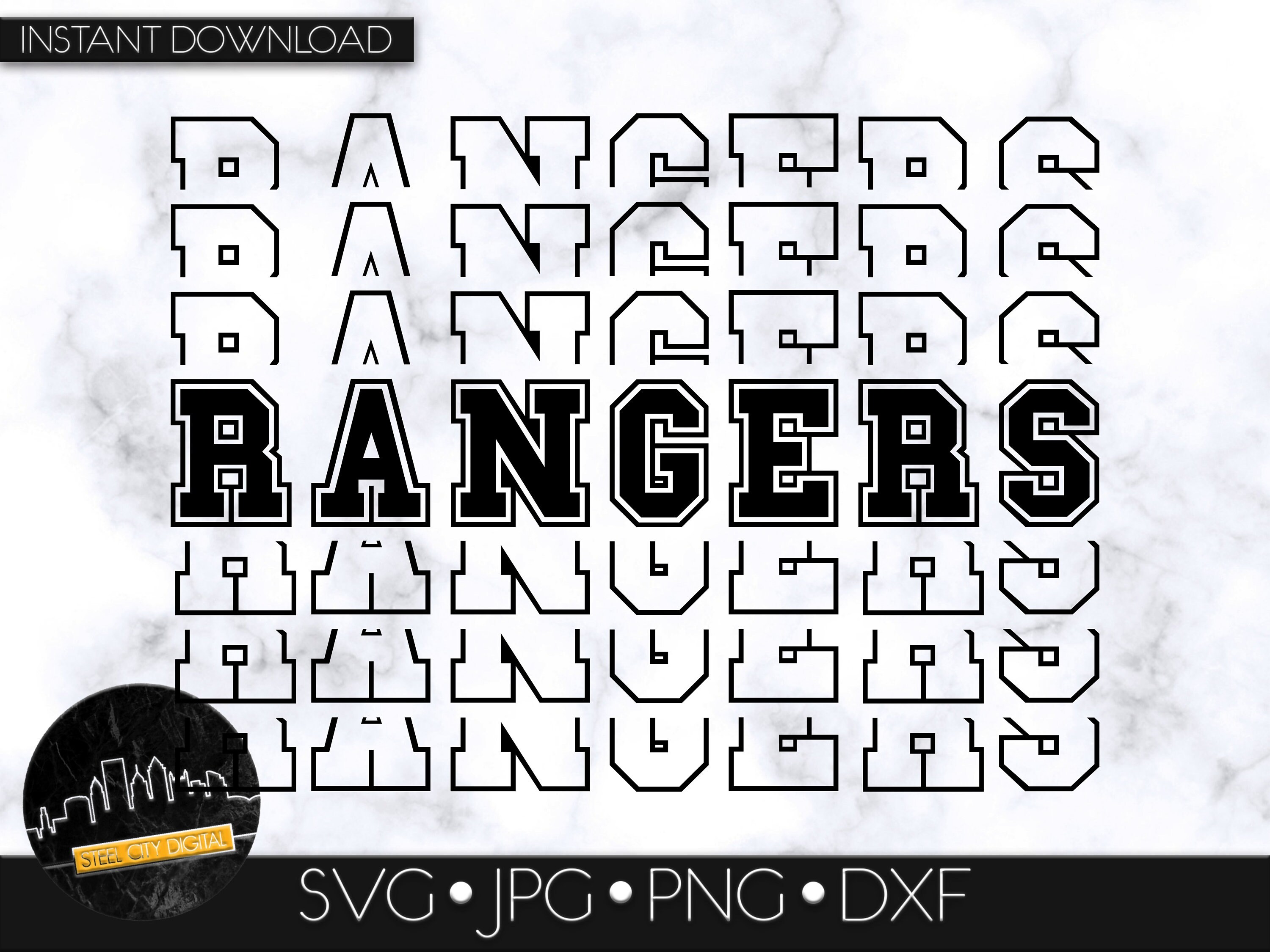 Rangers SVG Digital Download SVG Cut File SVG for Cricut or - Etsy UK