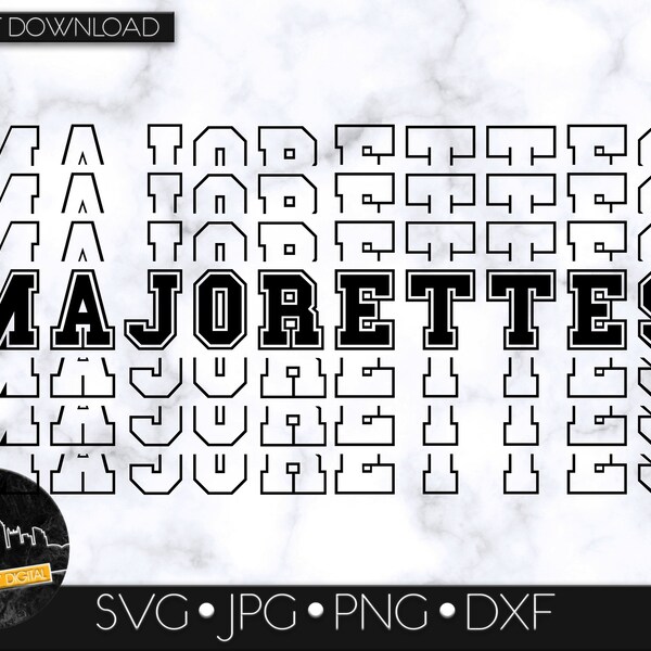 Majorette Svg - Etsy