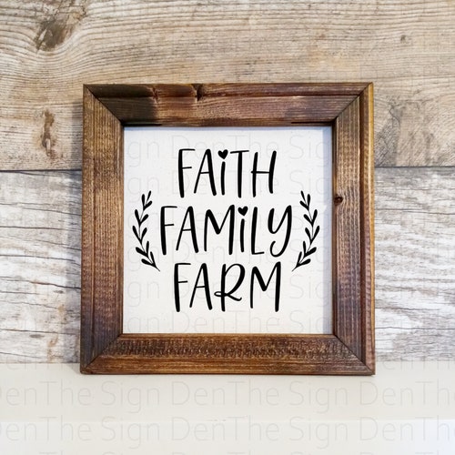 Faith Family Farm SVG - Etsy
