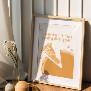 Thanksgiving Pumpkin Pie Printable | Kids' Footprint Keepsake | Teacher ...