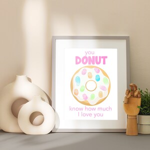 Donut Valentine’s/mother's/father's Day Printable | Kids' Handprint ...