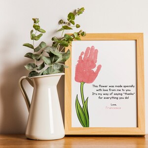 Teacher Appreciation Printable | "thank You" Poem and Flower | Teacher ...