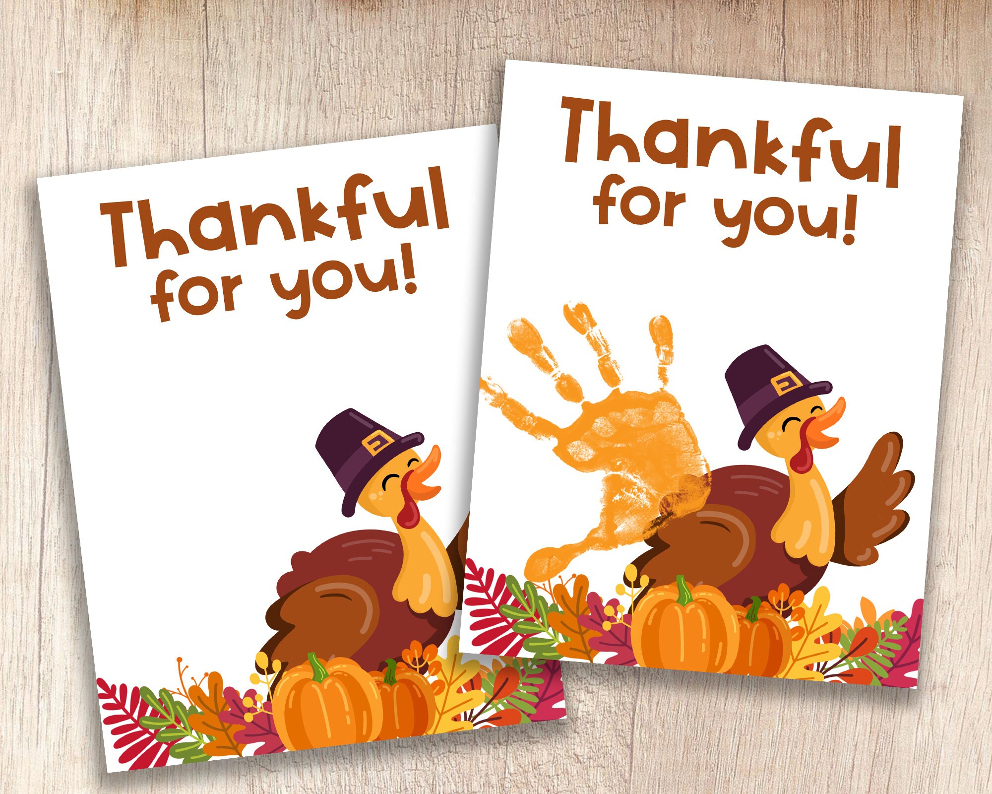Thanksgiving Printable | Kids' Handprint Keepsake | Teacher & Parent ...