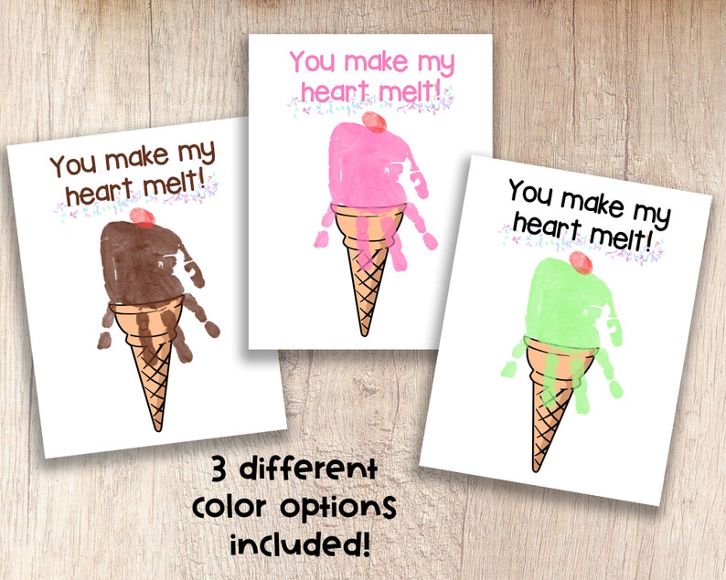 You Make My Heart Melt Printable Kids' Handprint - Etsy