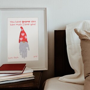 Valentine's Day Gnome Printable | Kids' Handprint Keepsake | Teacher ...