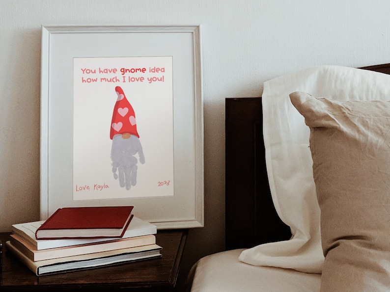 Valentine's Day Gnome Printable | Kids' Handprint Keepsake | Teacher ...