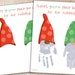Gnome Christmas/holiday Printable Kids' Handprint Keepsake Teacher ...