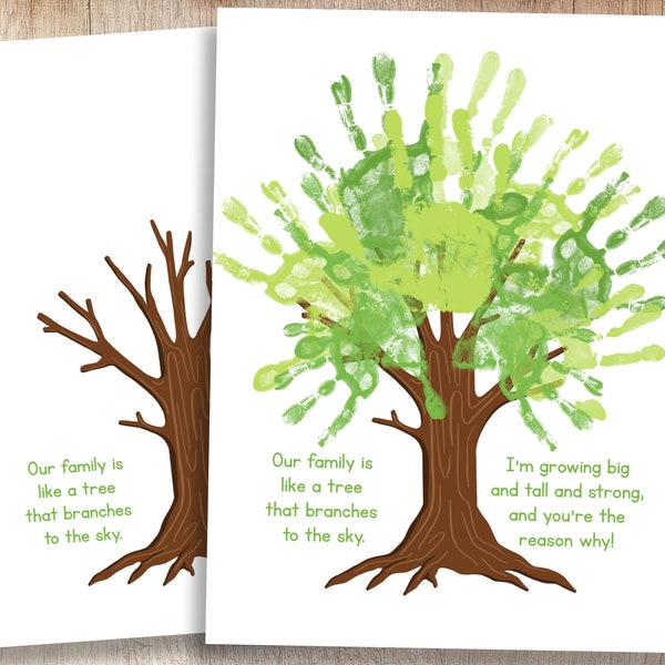 Handprint Tree - Etsy