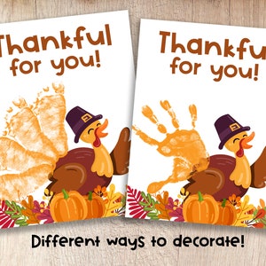 Thanksgiving Printable | Kids' Handprint Keepsake | Teacher & Parent ...