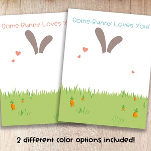 Easter Printable | "some-bunny Loves You" | Kids' Footprint Keepsake ...