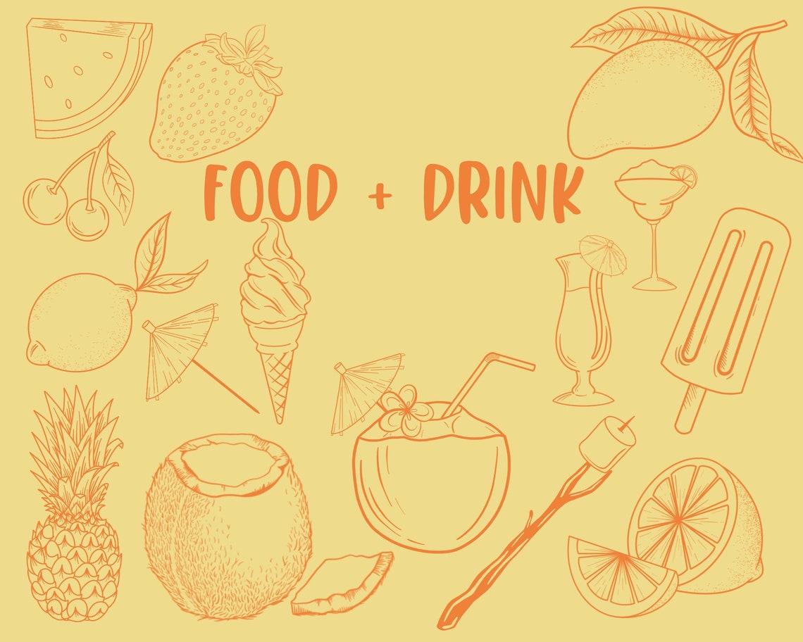 101 Summer Stamps & Brushes for Procreate | Etsy