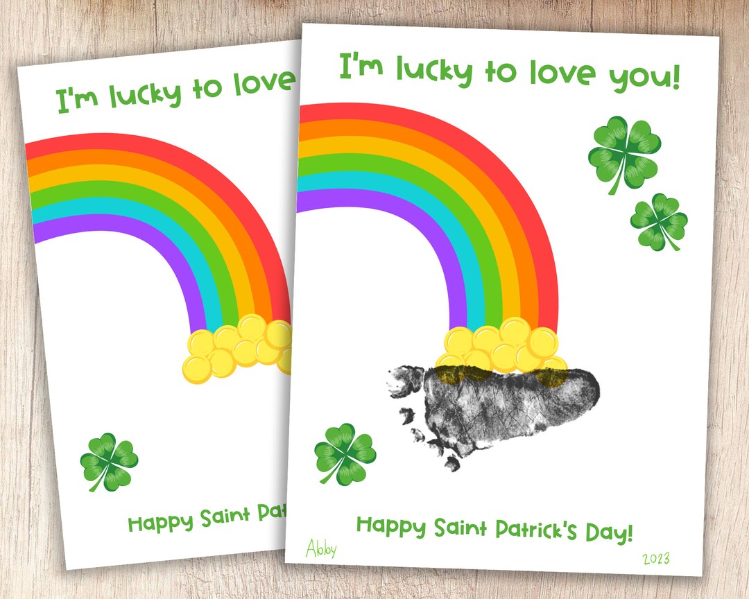 Pot of Gold - St. Patrick's Day Printable | Kids' Footprint Keepsake ...