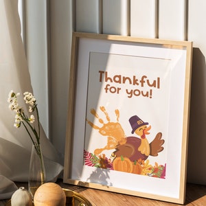 Thanksgiving Printable | Kids' Handprint Keepsake | Teacher & Parent ...