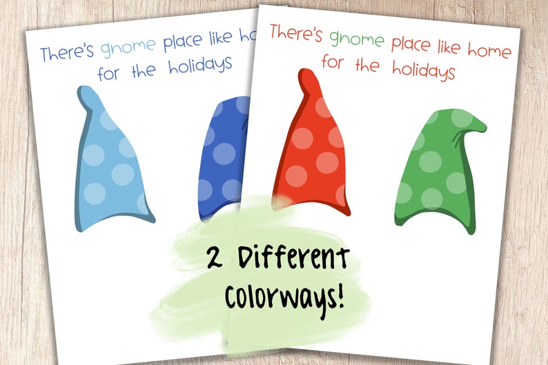 Gnome Christmas/holiday Printable | Kids' Handprint Keepsake | Teacher ...