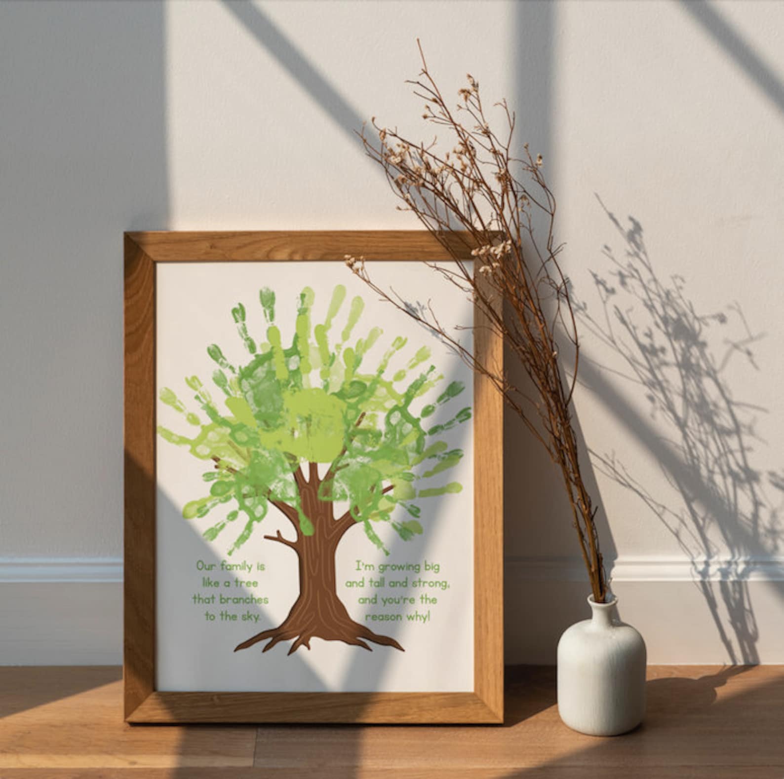 Mother's / Father's Day Tree Printable | Kids' Handprint Keepsake ...