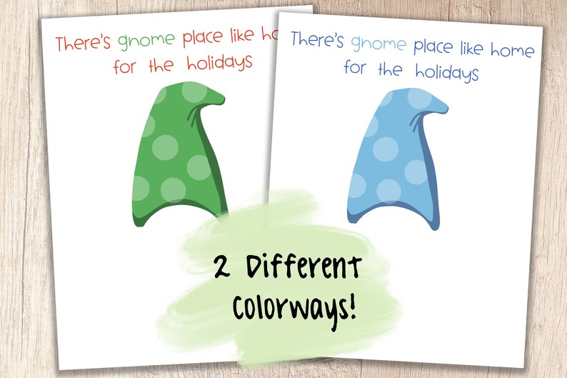 Gnome Christmas/holiday Printable Kids' Handprint - Etsy